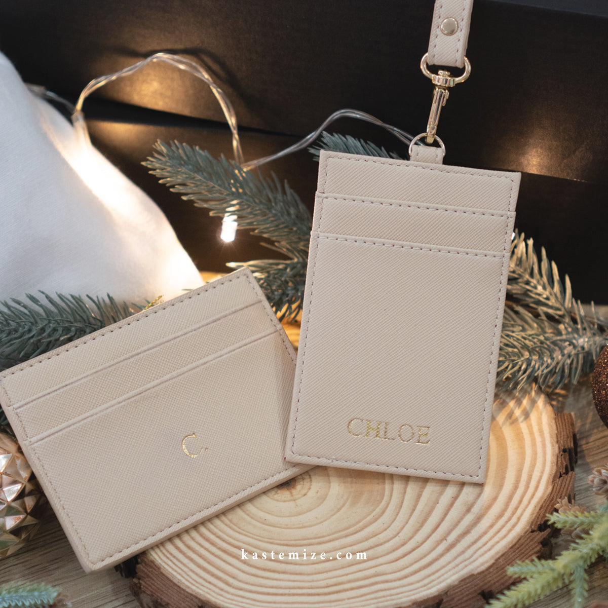Personalised Monogram Ashton Saffiano Leather Cardholder | Kastemize