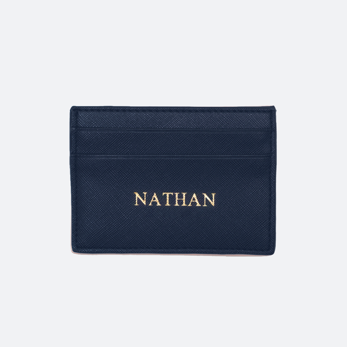 Personalised Monogram Ashton Saffiano Leather Cardholder | Kastemize